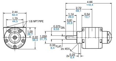 1UP-NRV-3A (4 Vanes/Reversible) Net wt. 3 lbs (1/4 kg) - Gastthailand.com