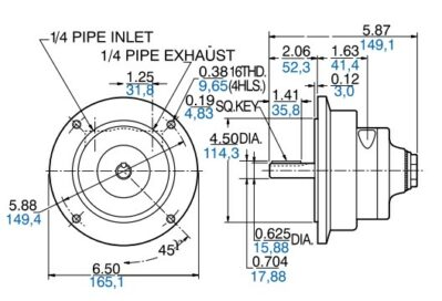 2AM-NRV-90 (4 Vanes/Reversible)Net wt.15 lbs (6/8 kg) - Gastthailand.com